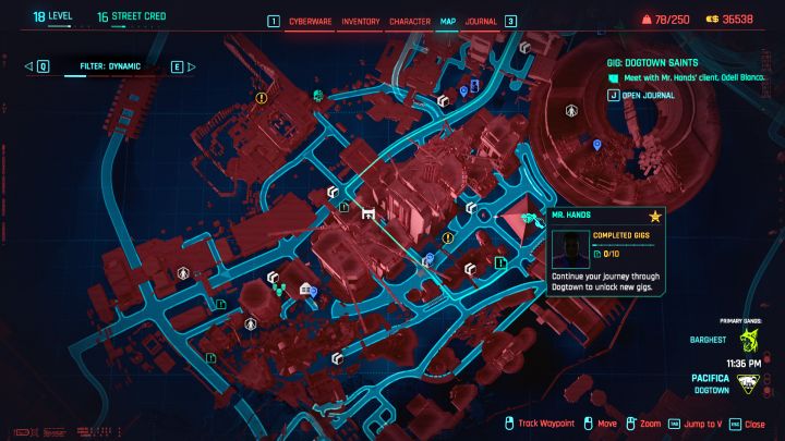 Cyberpunk Phantom Liberty: Dogtown district map - gamepressure.com