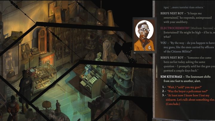 Disco Elysium: Track down your gun - walkthrough | gamepressure.com