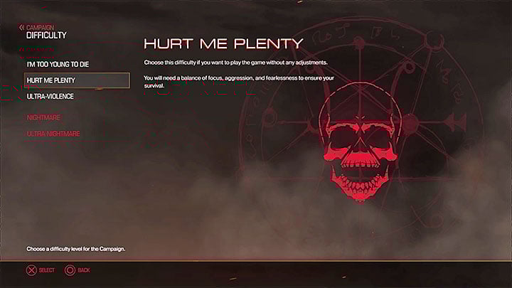 Doom Difficulty Levels