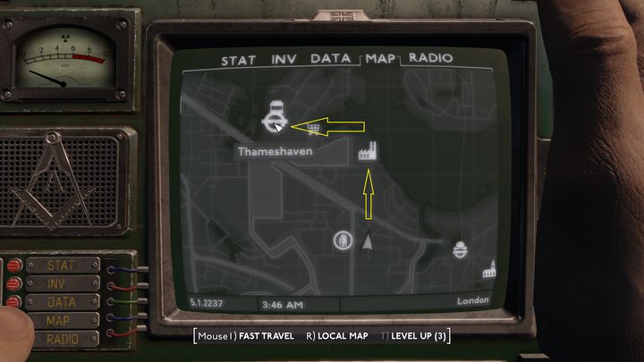 Fallout London: How to get to Thameshaven? - gamepressure.com