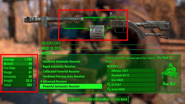 Fallout 4: Weapon upgrading - gamepressure.com