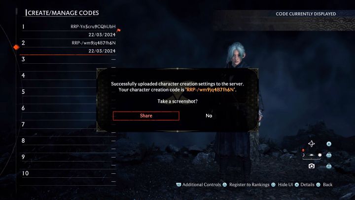 Rise of the Ronin: Character creator - gamepressure.com