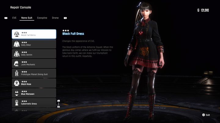 Stellar Blade: All EVE costumes map - gamepressure.com